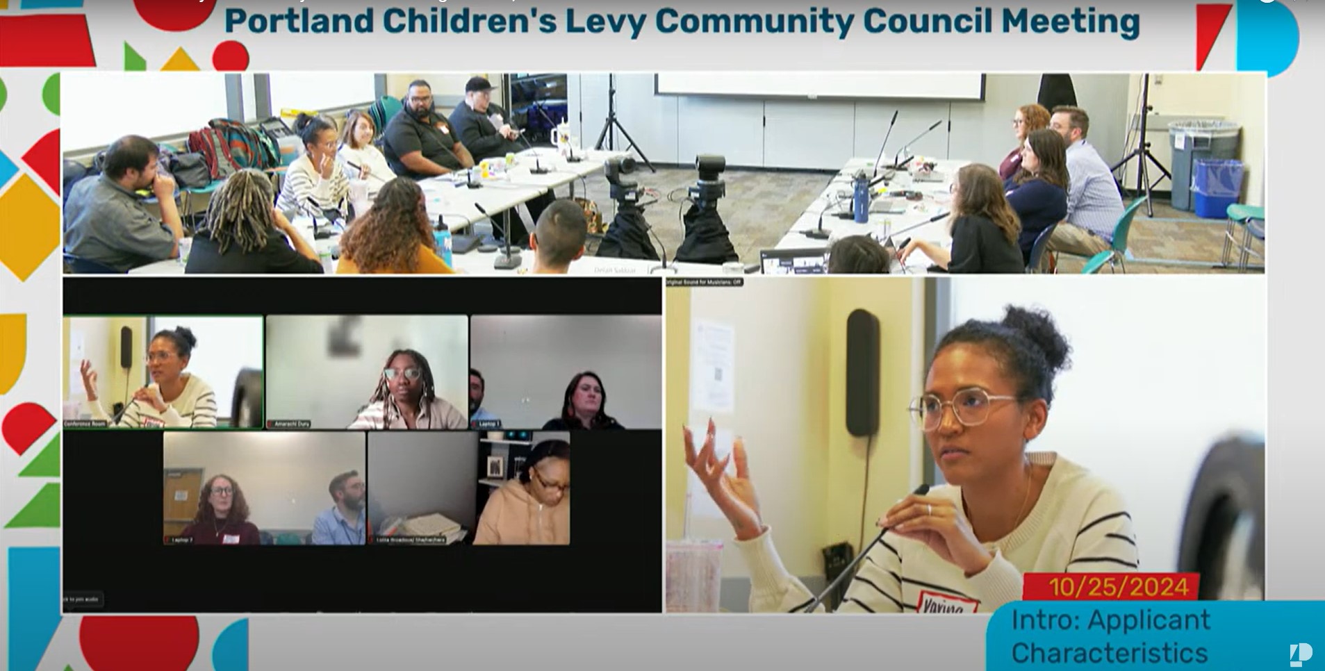Community Council meeting recap (10-25-24) - Portland Children's Levy