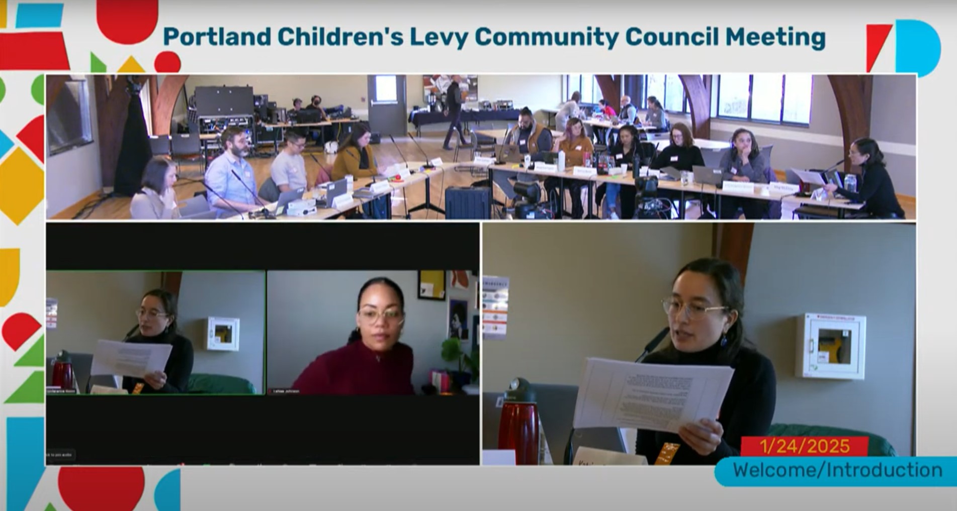 Community Council meeting recap (1-24-25) - Portland Children's Levy